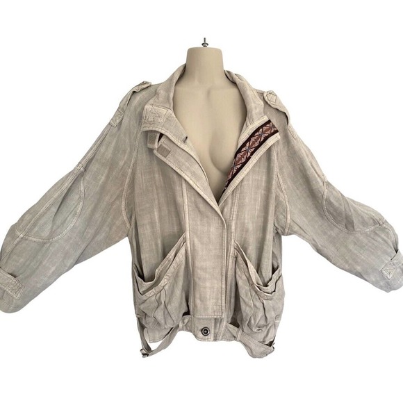 Free People | Jackets & Coats | Nwt 68 Free People Jayde Safari Bomber ...